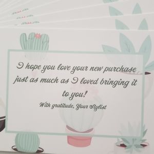 Office | 2 4x6 Succulents Thank You Cards | Poshmark